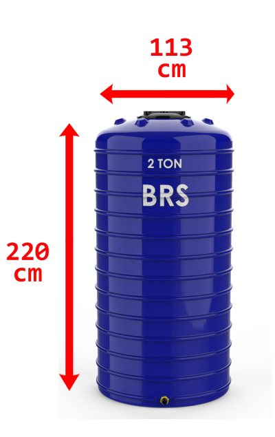 5 Tons Blue Plastic Water Tank - Plastic Water Tanks Shop Manufactory