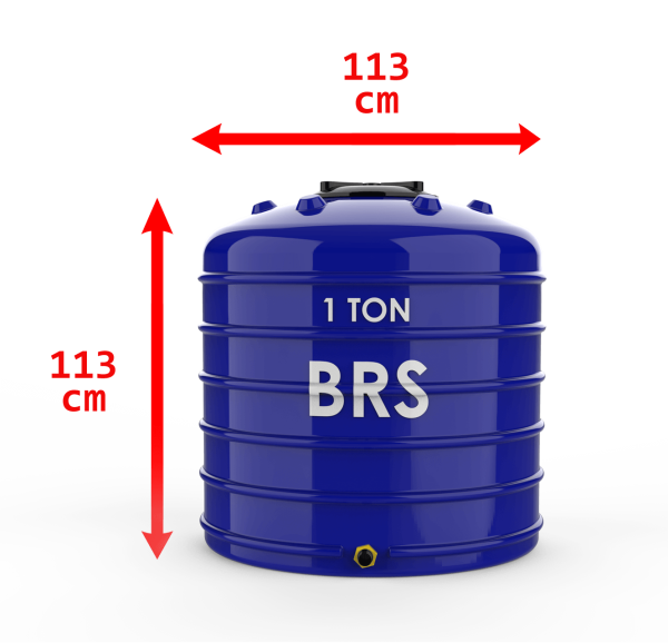 5 Tons Blue Plastic Water Tank - Plastic Water Tanks Shop Manufactory