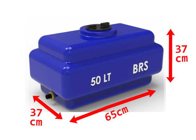 60 Litre Blue Caravan Water Tank - Plastic Water Tanks Shop Manufactory