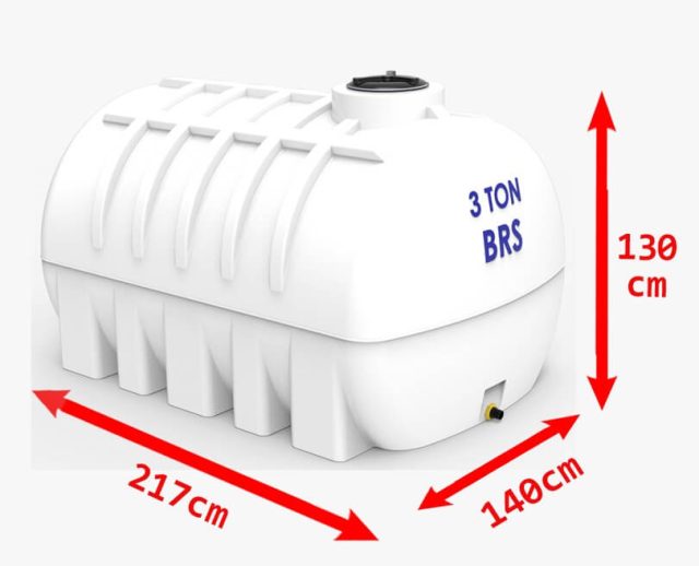 200 Litre Horizontal Plastic Water Tank - Plastic Water Tanks Shop ...